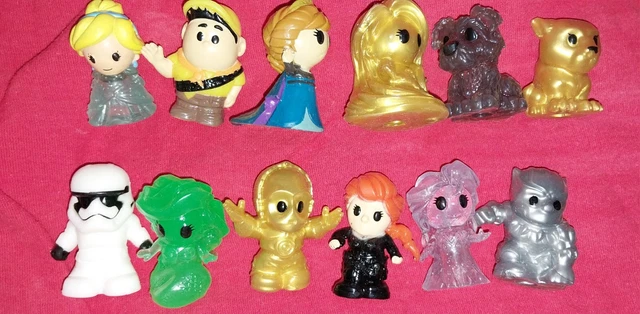 WOOLWORTHS OOSHIES. 12 mixed ooshies, including Rare Glitter Elsa. Lot ...