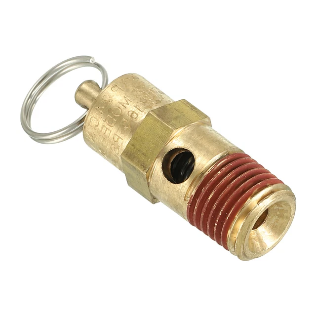 1/4& MALE NPT Safety Valve, Air Release Valve, 165 PSI Set Pressure $14 ...