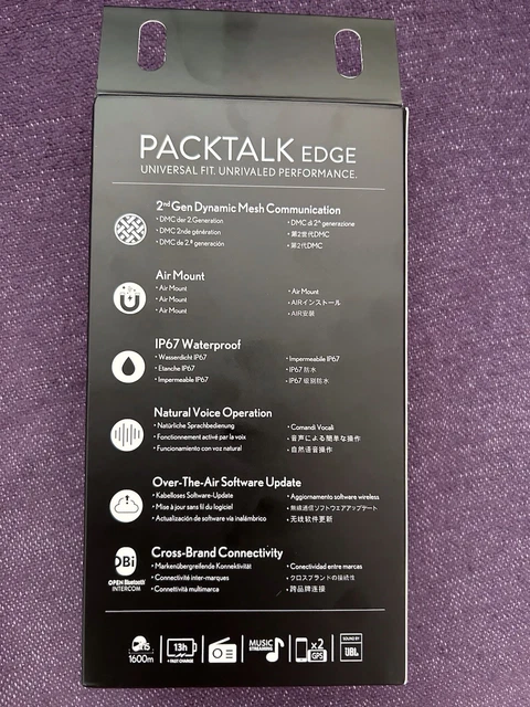 CARDO PACKTALK EDGE Harley Davidson Bluetooth Kommunikationssystem NEU ...