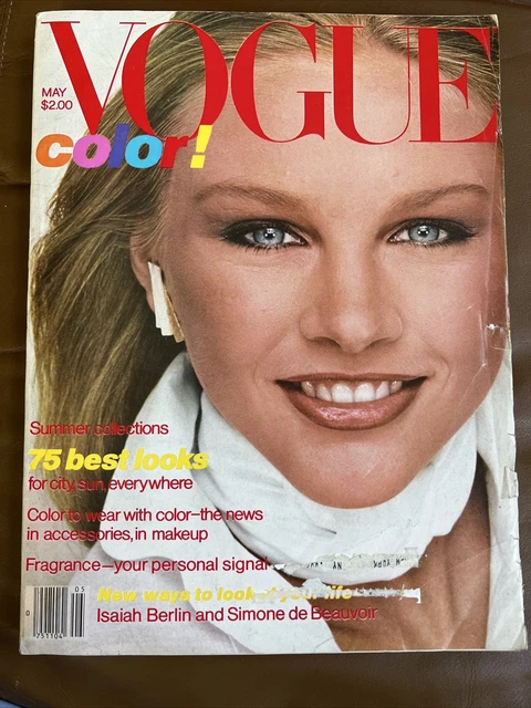VINTAGE ORIGINAL VOGUE May 1979 Magazine Michelle Stevens Cover Model ...