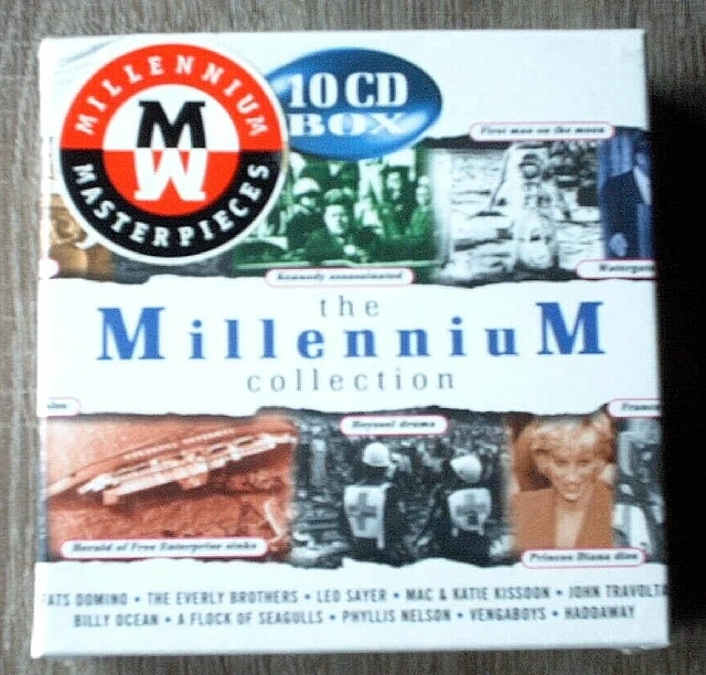 10 CD-BOX: VAR. ART.:The Millenium Collection, 50's to 90's,Made in NL ...