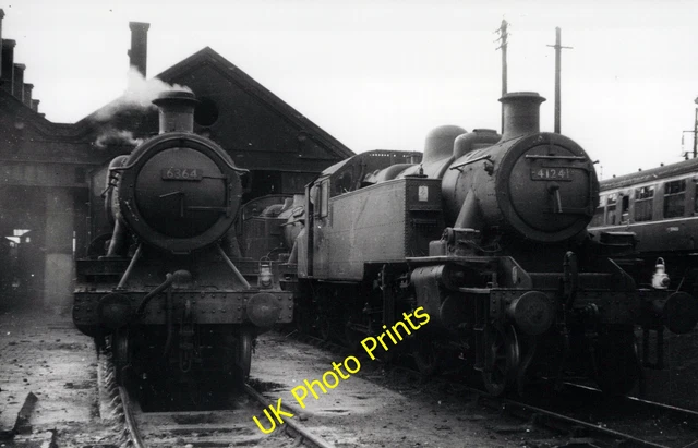 RAILWAY PHOTO 6X4 ex LMS 2-6-4T 41241 stabled at Leamington Spa c1964 £ ...