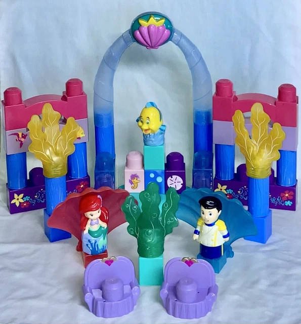 MEGA BLOKS LITTLE Mermaid Ariel Eric Flounder + Specialty Replacement ...