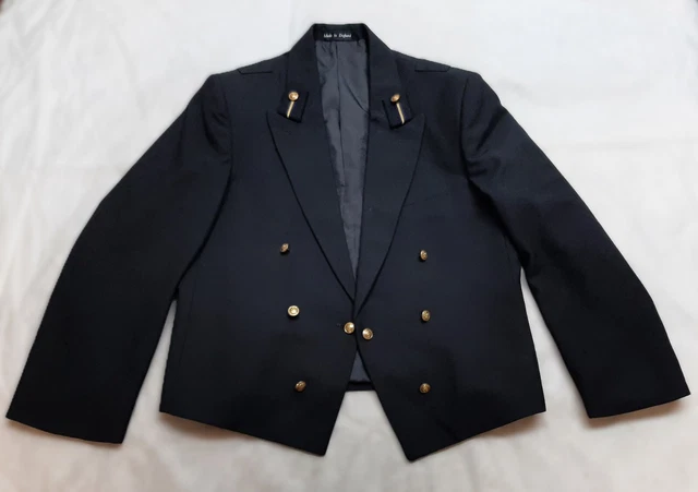 MESS JACKET NAVAL Pattern With British Merchant Navy Gorgets & Buttons ...