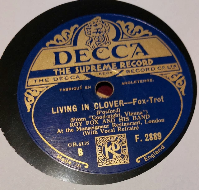 ROY FOX WITH Al Bowlly Decca Schellackplatte EUR 7,99 - PicClick DE