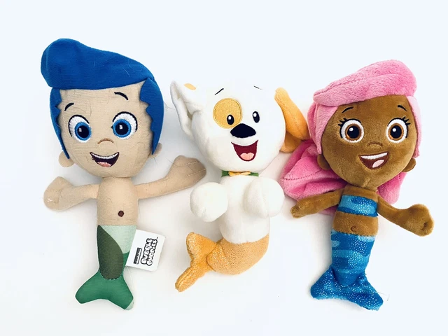 NICKELODEON NICK JR Bubble Guppies Gil, Molly & Bubble Puppy Plush Doll ...