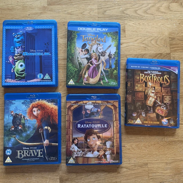 DISNEY BLU-RAY BUNDLE X 5 Inc Brave Tangled Monster Inc £11.99 ...