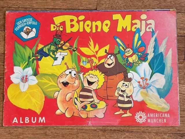 ALBUM FIGURINE AMERICANA MAYA L'ABEILLE 1977 COMPLETE sticker maja card ...