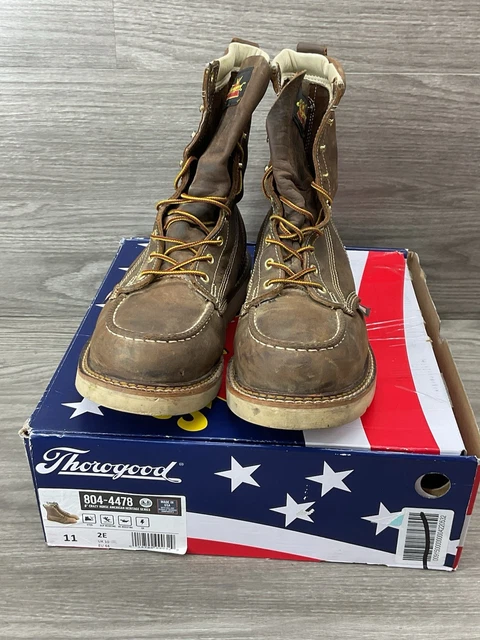 THOROGOOD AMERICAN HERITAGE Trail 8” Steel toe 804-4478 Work-boot 11 EE ...