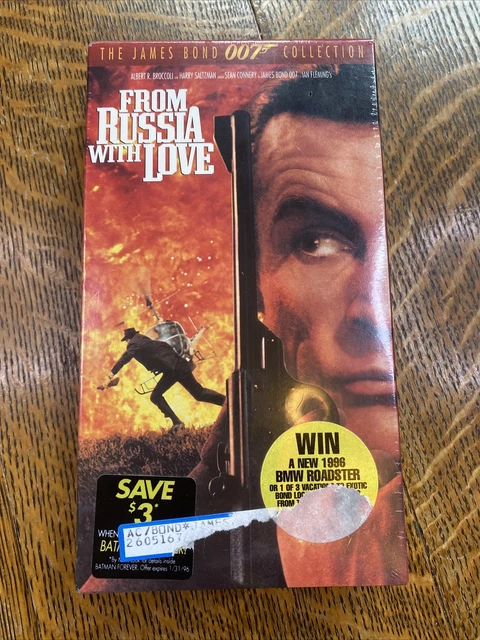 FROM RUSSIA WITH Love VHS James Bond 007 Sean Connery Factory Sealed $2 ...