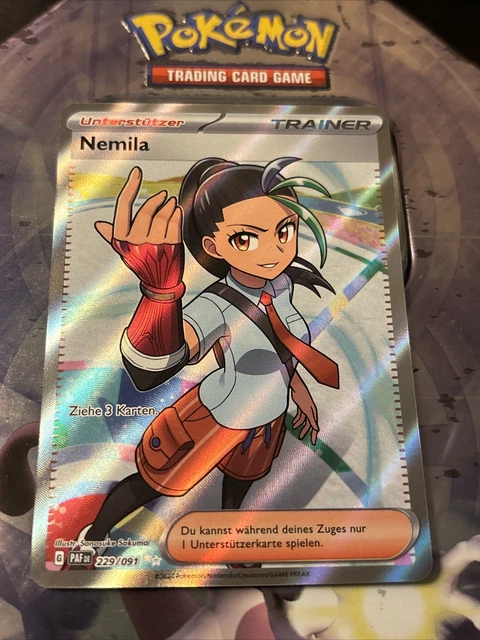 NEMILA (229/091) Fullart Paldeas Schicksale - Deutsche Pokémon Karte ...