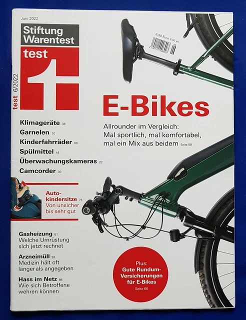 ZEITSCHRIFT TEST HEFT 6/2022 der Stiftung Warentest in neuwertigem ...