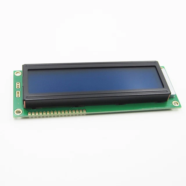 ARDUINO 1602 2X16 Big Characters LCD Display Module Blue 5V 122*44MM £5 ...