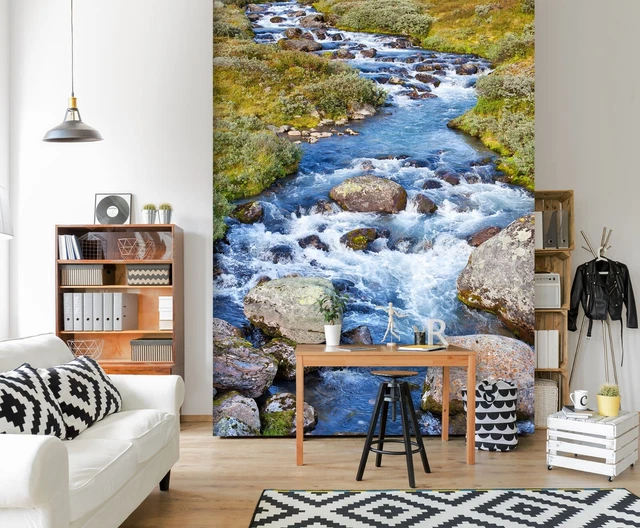 3D RIVER LAWN ZHUA16087 Wallpaper Wall Murals Removable Self-adhesive ...