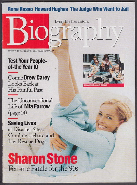 BIOGRAPHIE SHARON STONE Mia Farrow Rene Russo Howard Hughes Drew Carey ...