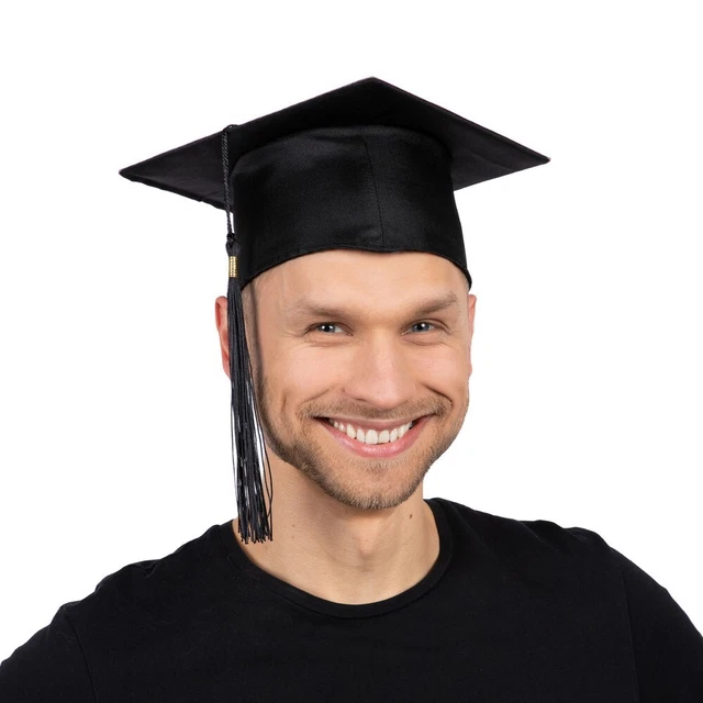 GRADUATION HAT MORTAR Felt School University Student Fancy Dress Hat ...