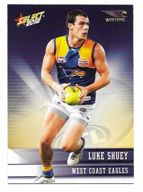AFL 2012 SELECT West Coast Eagles - Luke Shuey Card No.204 $2.18 ...