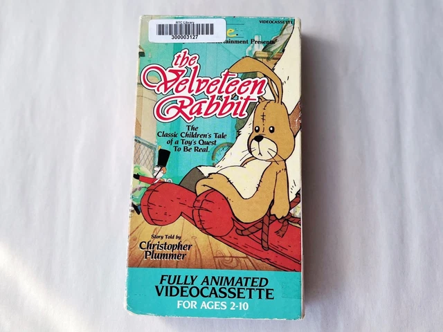 THE VELVETEEN RABBIT VHS - TESTED 1986 Animated Movie Christopher ...