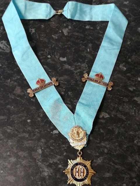 VINTAGE ROYAL ANTEDILUVIAN Order of Buffaloes RAOB Roll Of Honour Sash ...