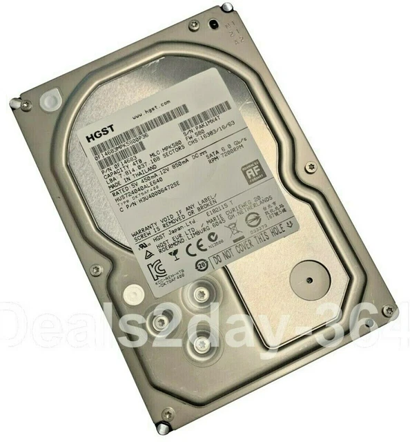 HITACHI 4TB 3.5&& Hard Drive HUS724040ALE640 Ultrastar 7K4000 Internal 7.2K $67.89 - PicClick CA