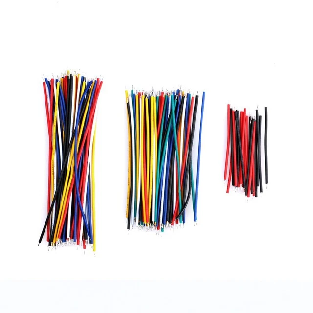 130PC UL1007 24AWG Breadboard Jumper Cable Wires Kit 5 Colors PCB ...