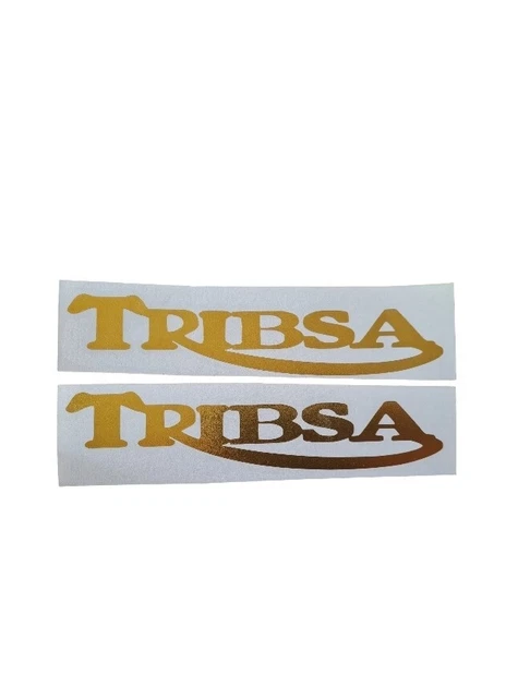 2 X TRIBSA Tank Decals Stickers Triumph Bsa Classic Motorcycle ...