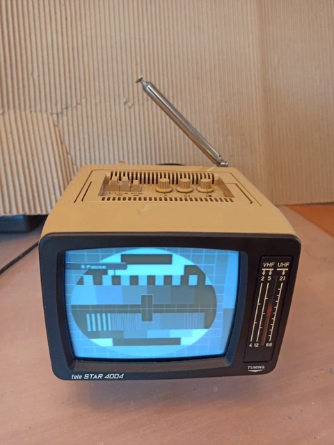 TELE STAR 4004 mini SW TV mit Schaltplan und Bedienungsanleitung EUR 99 ...