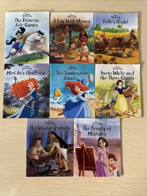 DISNEY MINI BOOK set princess Snow White Brave Little Mermaid kids ...