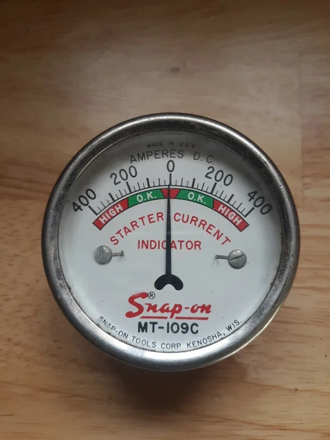 SNAP-ON STARTER CURRENT Indicator Gauge MT-109C £9.69 - PicClick UK
