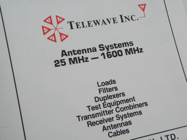 RPL RAEDALE TELEWAVE Inc Hf-Uhf Antenna Receiver System Test Equipment ...