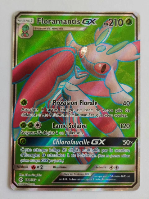CARTE POKÉMON FULLART Floramantis GX 138/149 Soleil & Lune EUR 7,50 ...