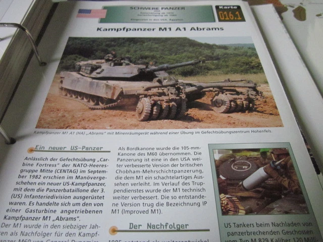 ARCHIV MILITÄRFAHRZEUGE PANZER USA 16.1 Ma A1 Abrams4S EUR 4,90 ...