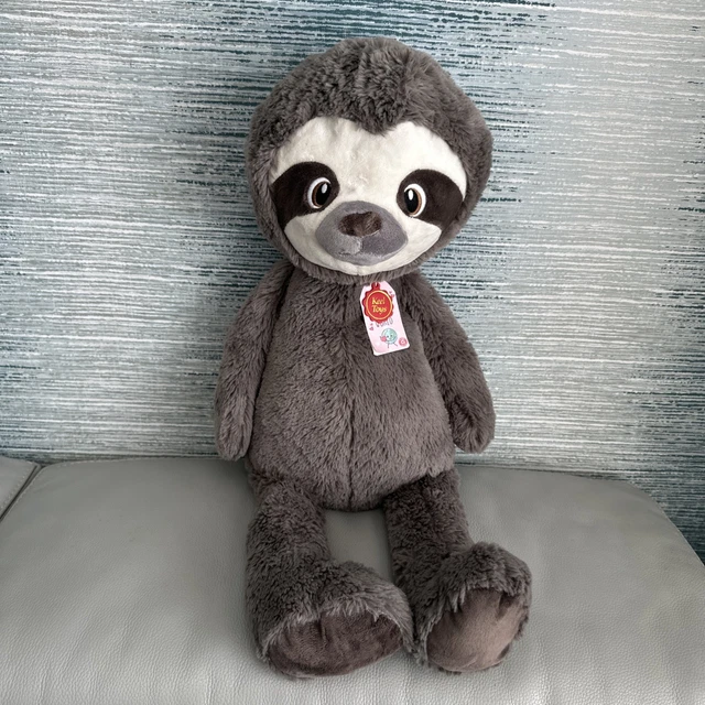 KEEL TOYS KEELECO Sloth - Soft Plush Toy- 100% Recycled Eco sloth 27 ...