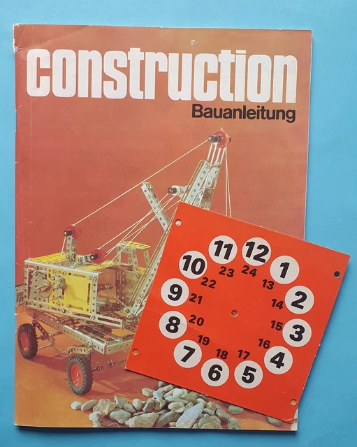 CONSTRUCTION BAUANLEITUNG DDR C01 C02 C03 C04 VEB Spielwaren-Mechanik ...