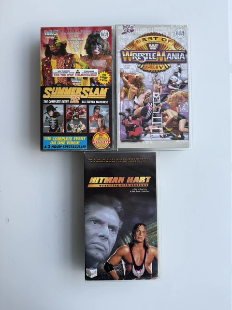 WWF WRESTLING ( Summer Slam ‘92 etc) VHS Video Tapes bundle of 3 £14.50 ...