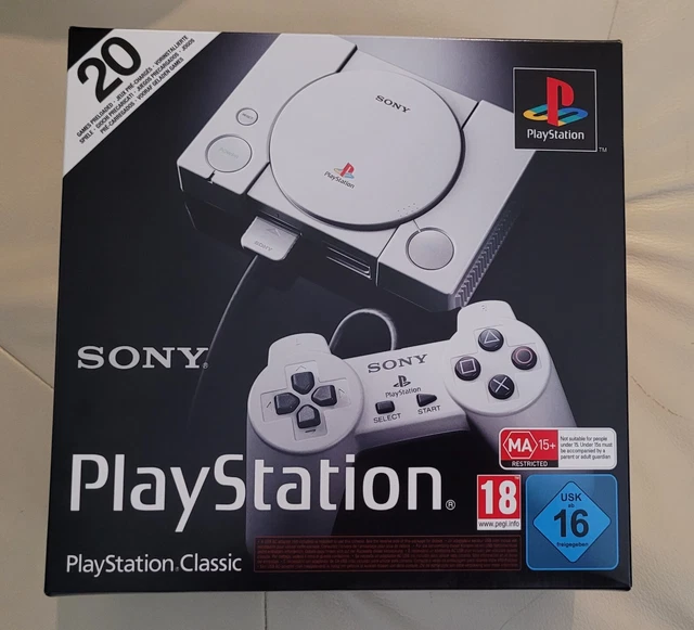 CONSOLE SONY PLAYSTATION Classic Mini - 20 jeux - 100% Neuf - SCPH ...