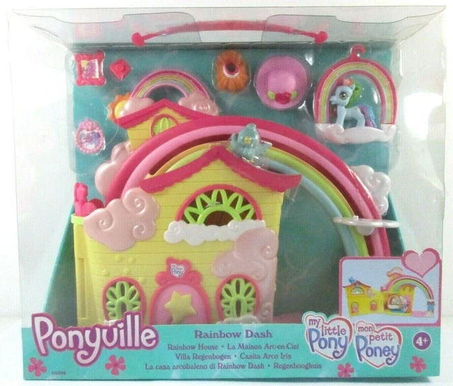 2007 HASBRO MY Little Ponyville Rainbow Dash House Rainbow House £146. ...