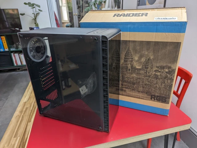 CIT RAIDER RGB Mid Tower Gaming Case, Black Glass, New, Boxed £40.00 ...
