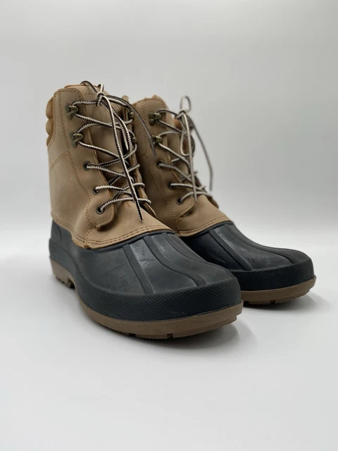 GOODFELLOW &CO. LACE Up Duck Boots Tan And Black Rubber Bottom Size 11 ...