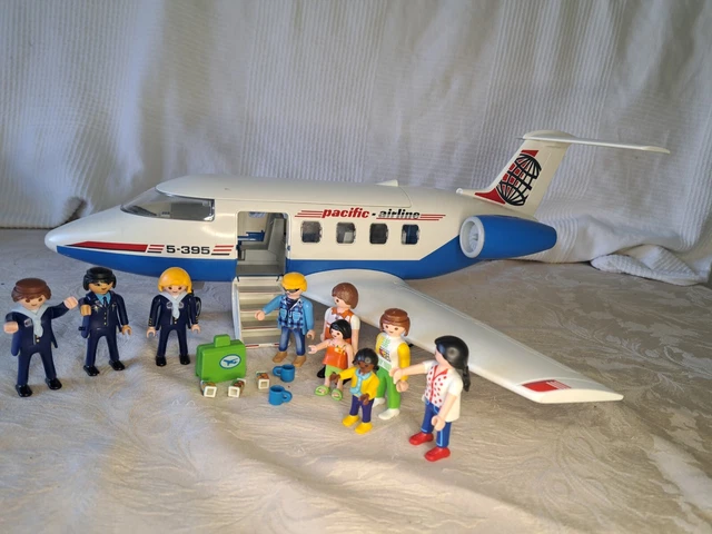 PLAYMOBIL PACIFIC AIRLINE - 5395 Passenger Plane. Figures And ...