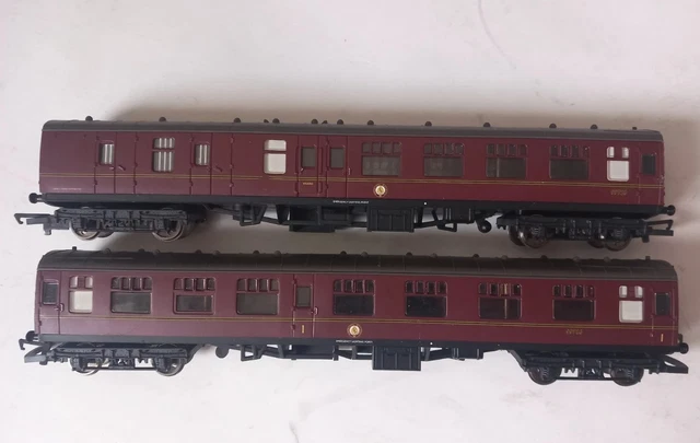 HORNBY HARRY POTTER Hogwarts Express Coach x2 , / 99723, 99716 OO Gauge ...