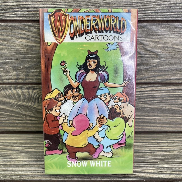 RARE 1990 WONDERWORLD Cartoons Snow White VHS Rare Cartoons R Fun £13. ...