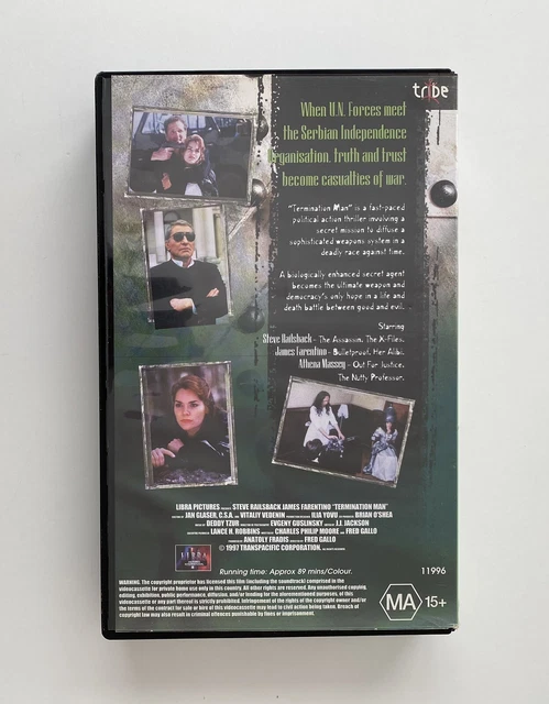 TERMINATION MAN [VHS] Tribe Video Big Box Ex-Rental Tape Fred Gallo ...