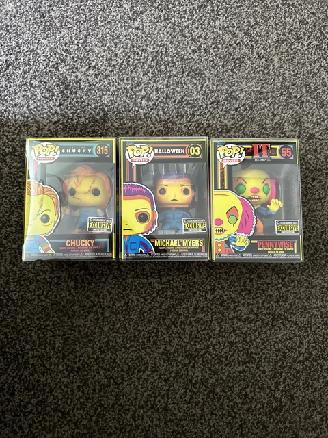 HORROR FUNKO POP Bundle, Black Light. Entertainment Earth Stickers £75. ...