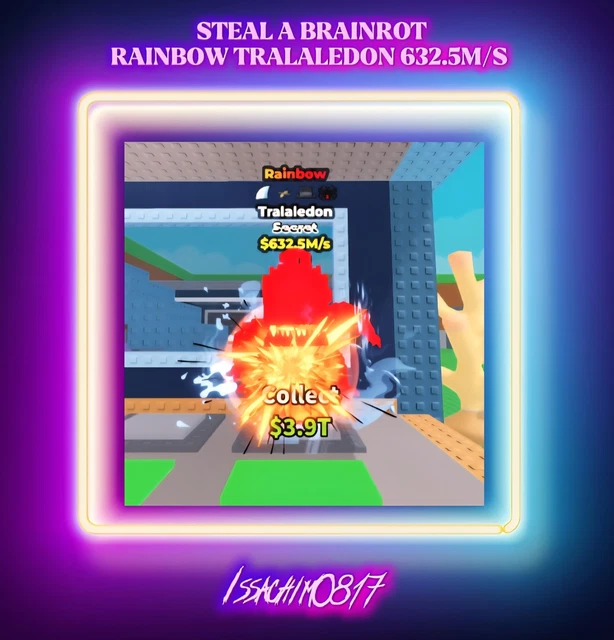 STEAL A BRAINROT 🌈 Rainbow Tralaledon 🌊 632.5M/S + 4 Traits | Cheap ...