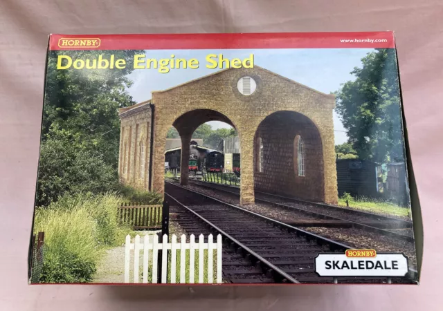 HORNBY 00GAUGE SKALEDALE Double Engine Shed £19.99 - PicClick UK