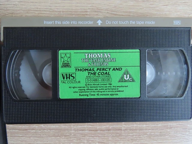 THOMAS THE TANK Engine Percy Coal VHS Video, Screen Legends, Retro ...