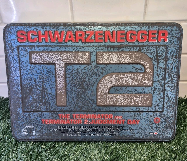VINTAGE T1 & T2 Terminator Double VHS Box Set with Metal Tin Limited ...