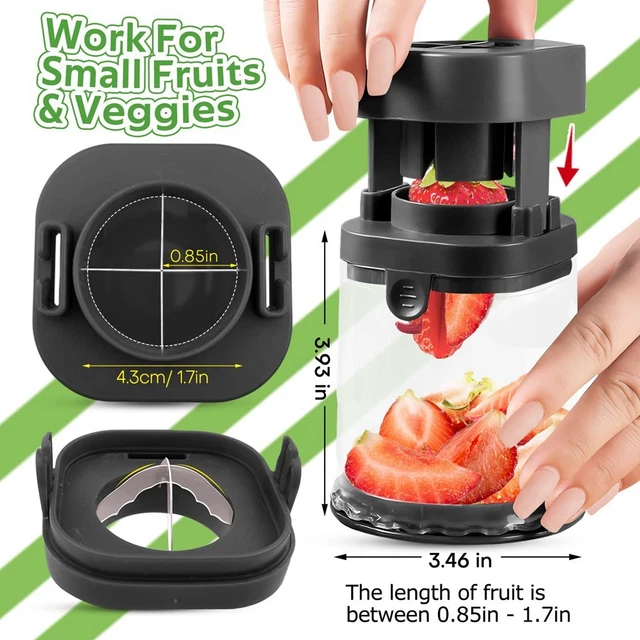 FRUIT VEGETABLE CUTTER,DETACHABLE Bite Size Food Cutter for Toddler ...