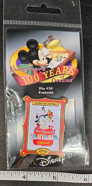 WALT DISNEYS 100 Years Of Dreams Pin #30 Fantasia 1940 Poster Disney ...